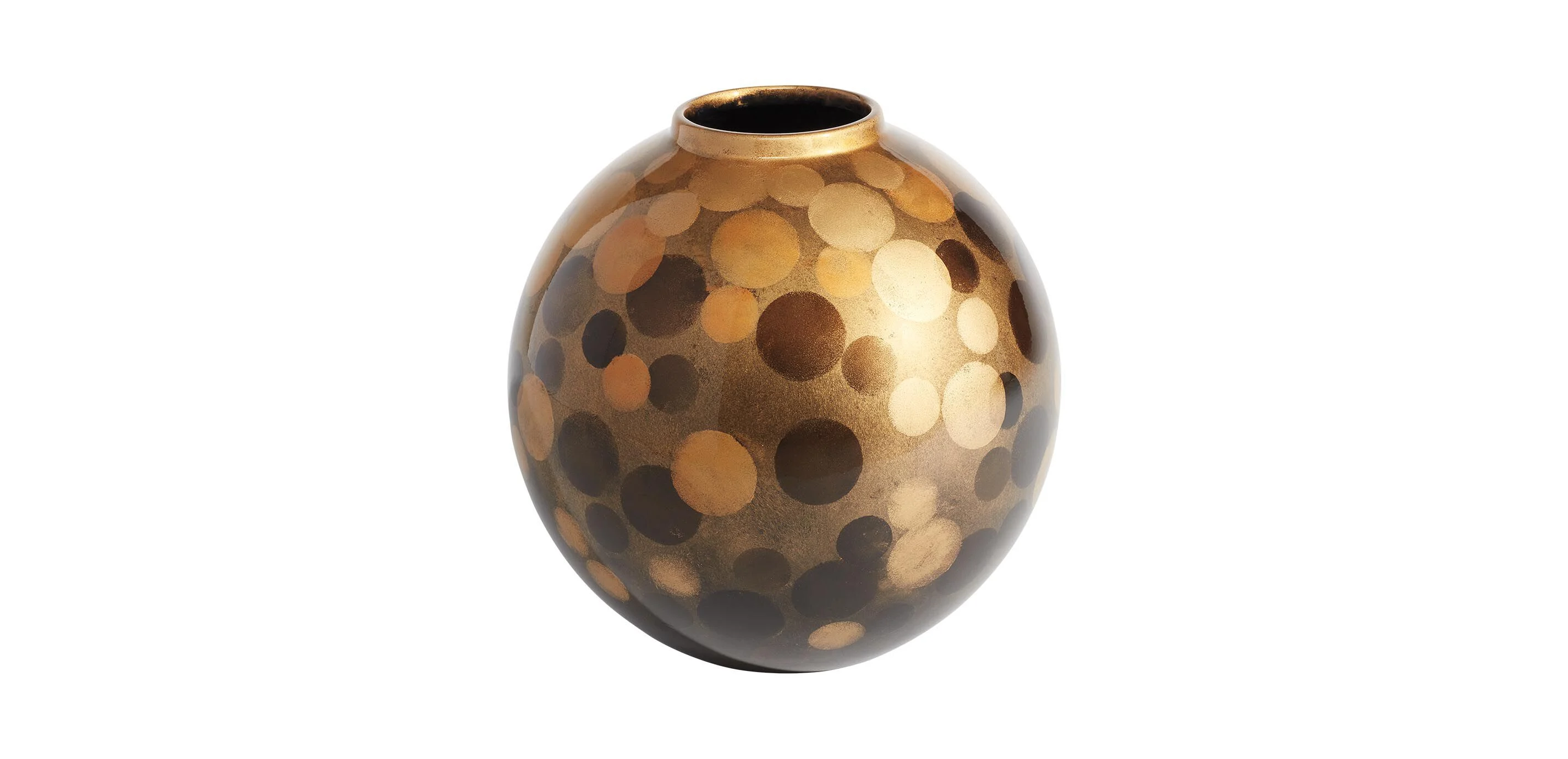 Copper Tones Spotted Vase - Ethan Allen